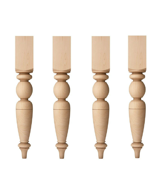 Solid Wood Kitchen Cabinet Island Post Column Strong Furniture Support ...