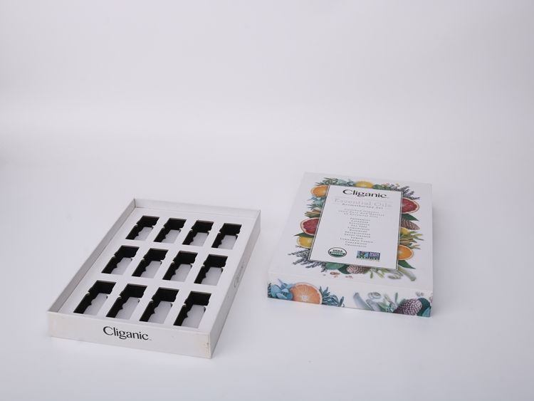 Custom Rigid Shoulder Paper Box for 12 Flavors 10ml Cosmetic Essential ...