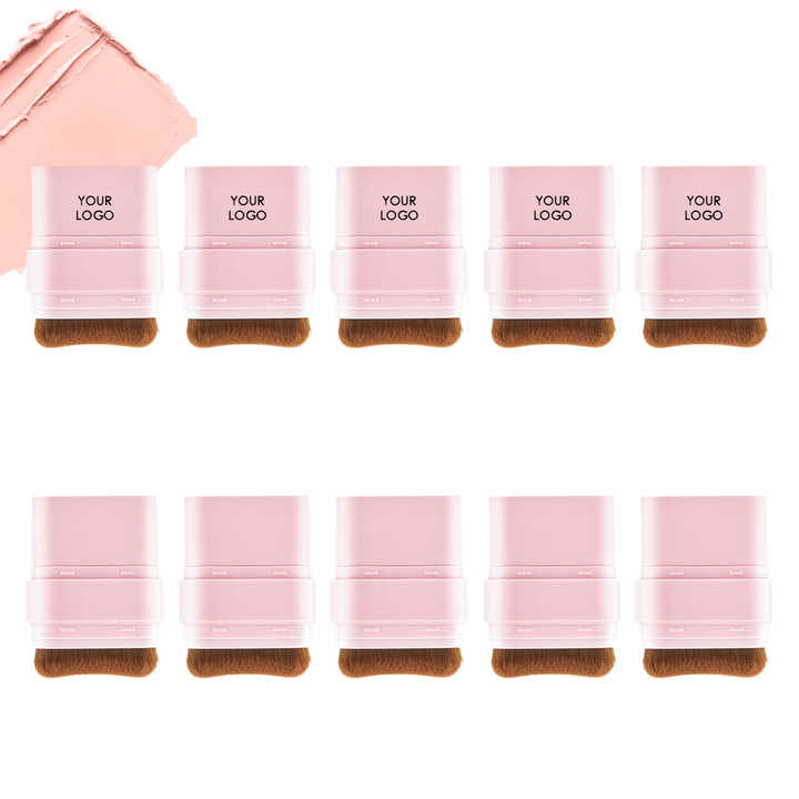 Blush Empty Packaging Customized Your Logo Face Makeup Blush Pink Stick ...