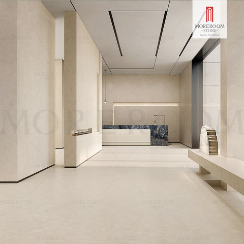 Modern Panda White Marble Sintered Stone Bathroom Cabinet