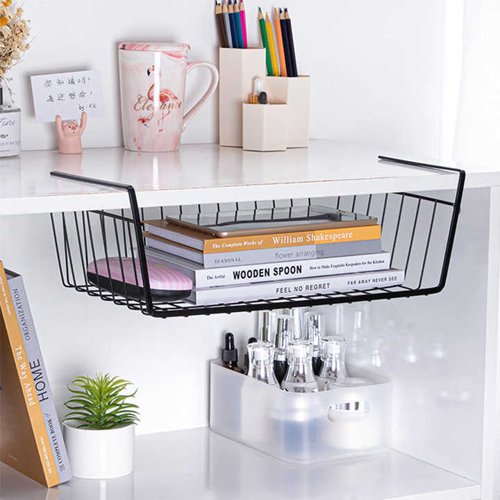 High Quality Iron Wire Basket Rack for Kitchen Hanging Rack Metal ...