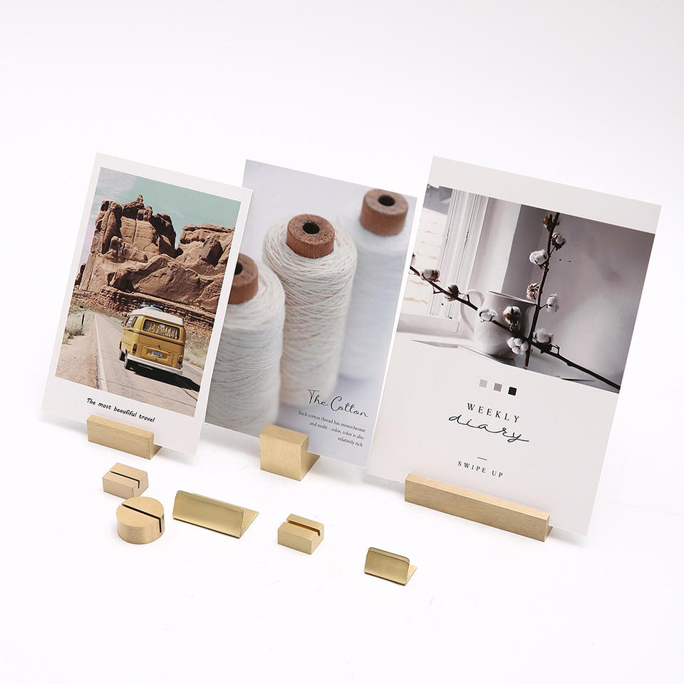 Brass Business Card Holder - Stylish & Functional Display