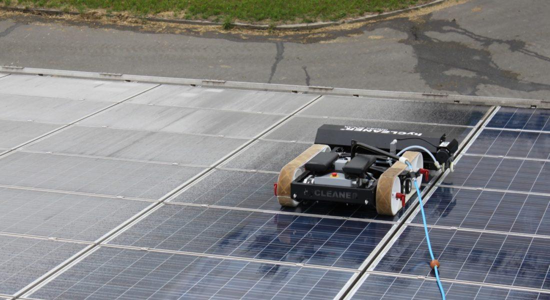 Autonomous Solar Panel Cleaning Robot Increases Solar Panel Efficiency ...