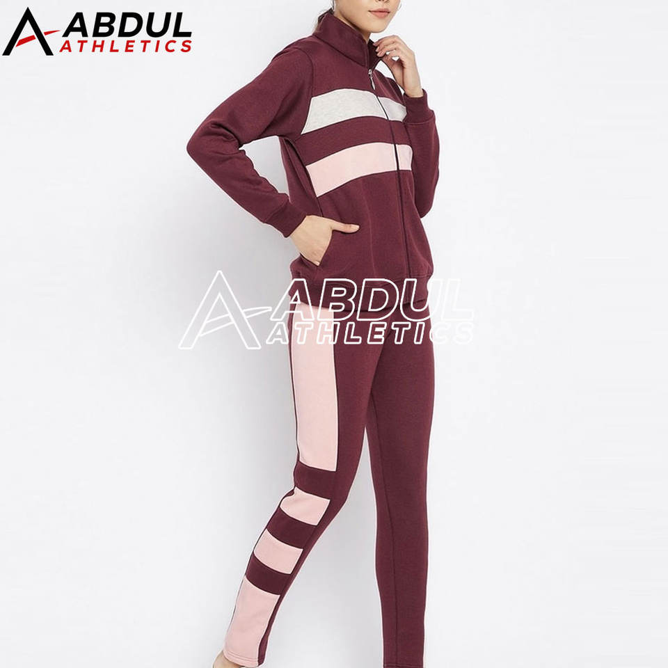 Cotton Fabric Women Tracksuits For Fitness And Casual Outings ...