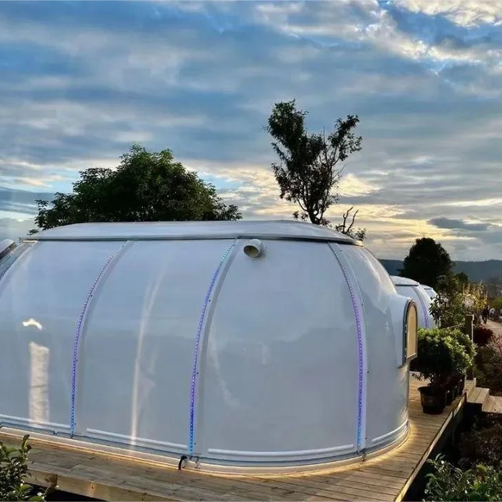 Lucidomes Customize 3x6M Glamping Star Capsule Dome Clear PC Geodesic ...