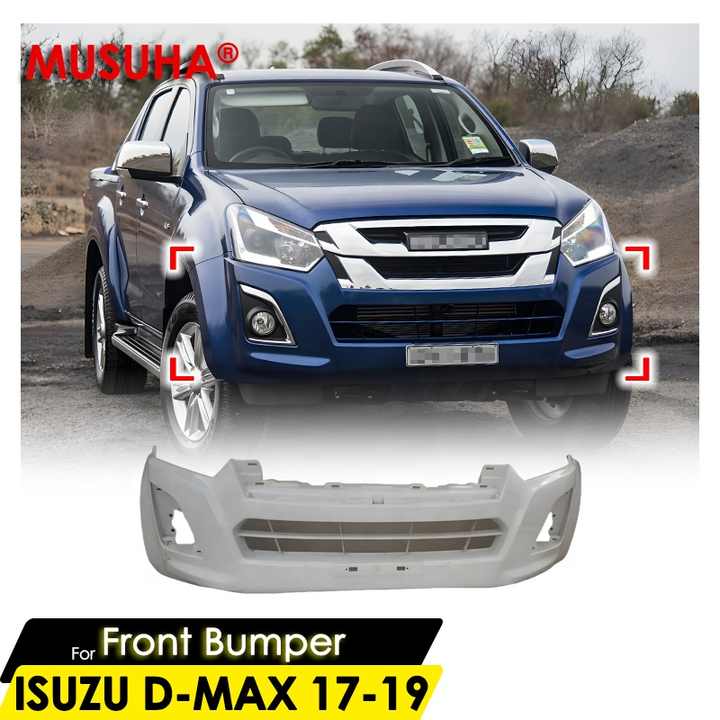 MUSUHA FRONT BUMPER for ISUZU DMAX FRONT BUMPER 2017 2018 2019 for D ...