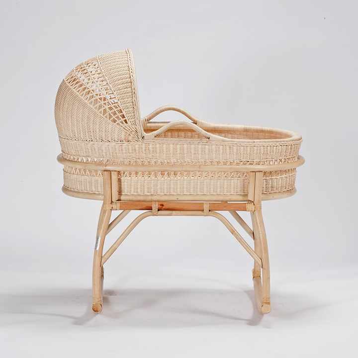 Rattan Rocking Bassinet Sleeping Crib for Infant Babies Top Selling ...