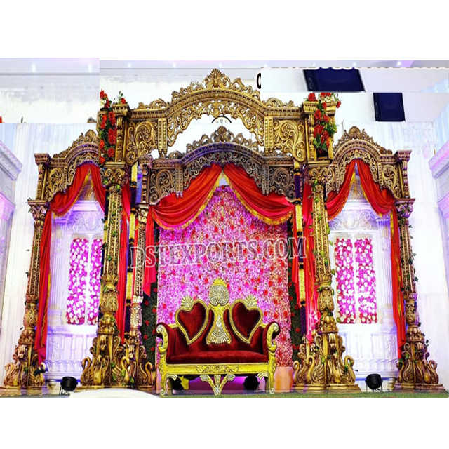 Kalyanam Mandapam tradicional para bodas del sur de la India Base de ...