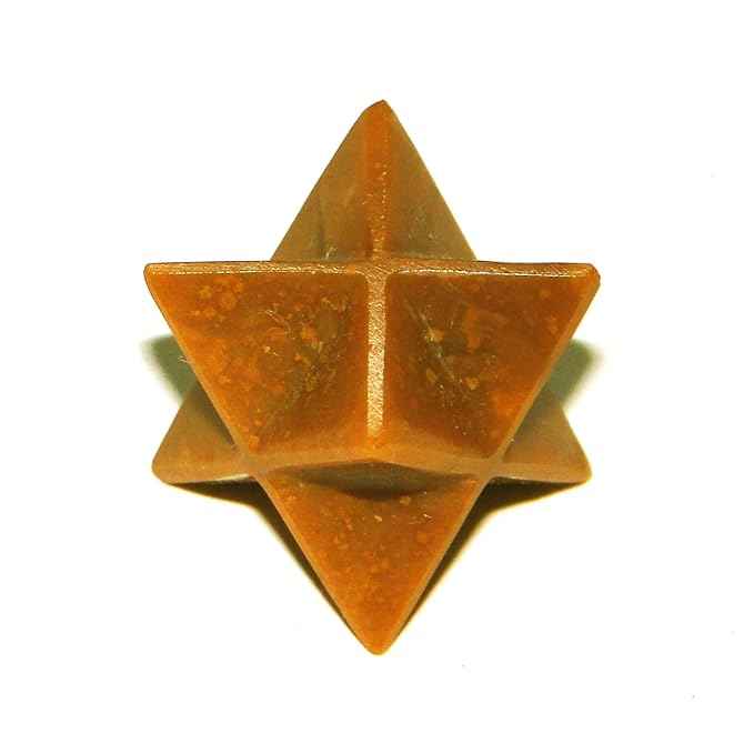 Yellow Jasper Crystal 8 Point Merkaba - Grounding & Spiritual Growth ...
