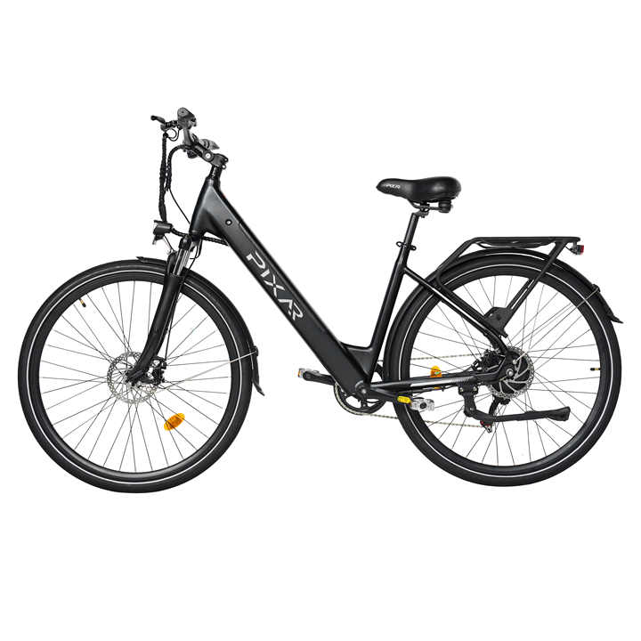 Pixar City 26 Inch Hybrid Electric Bicycle 250W 36V Shimano 7 Speed ...