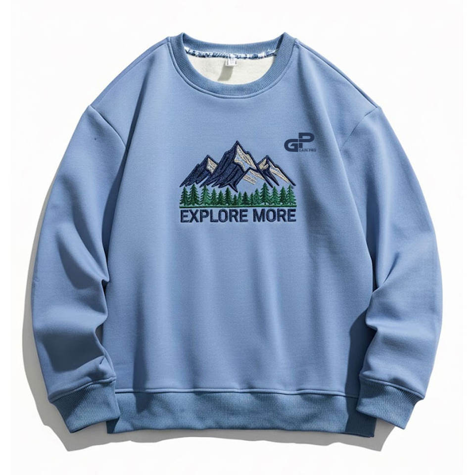 Men Warm Heavy Weight Sweatshirt Cotton Fleece Pullover for Daily Wear ...