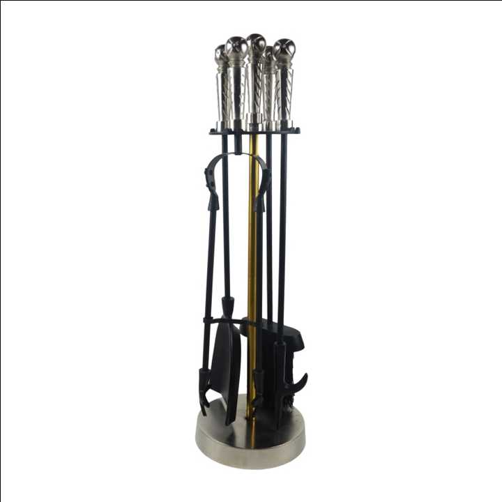 Unique Design Metal Fireplace Tool Set with Holder Vintage Shovel Brush ...