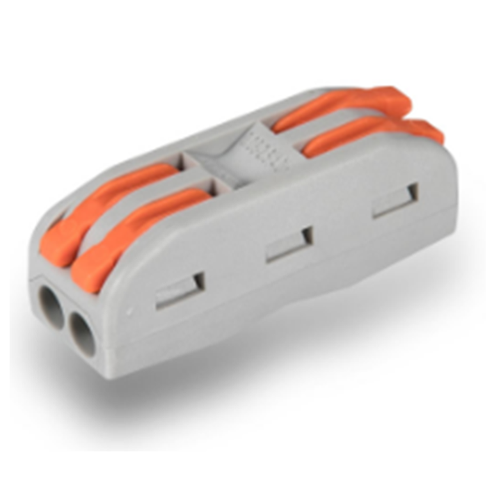 China OEM PCT-2-2 Lamp Terminal Block 32A 250V Red Copper IP00 5.0mm ...