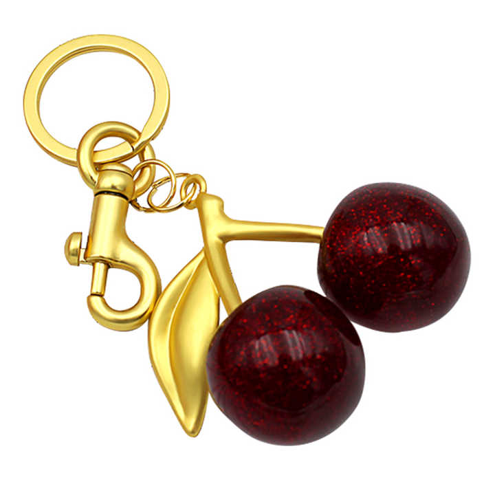 Cherry Crystal Key Chain Bag Charms for Women Customizable Fashionable ...