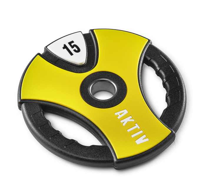 AKTIV Urethane Grip Disc with Color Insert Durable Weight Plate for ...