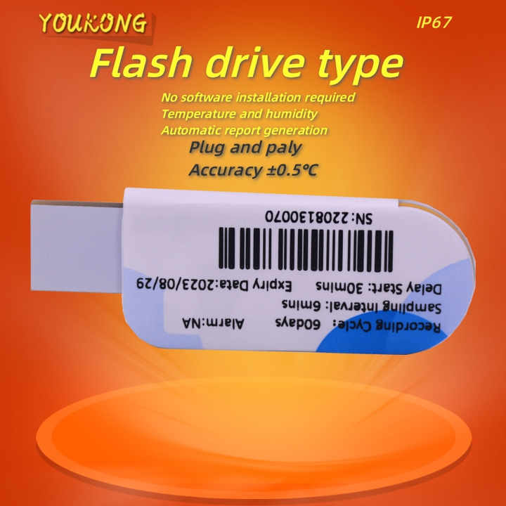 Disposable Temperature Humidity Data Logger - Single Use