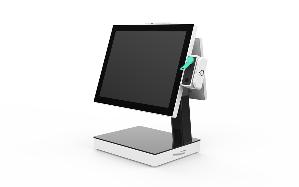 Dual Sensitive Touch Screen Cashier POS Terminal with Cash Box for ...