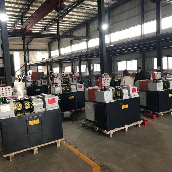 speed adjustable thread rolling machine steel rod threading machine ...