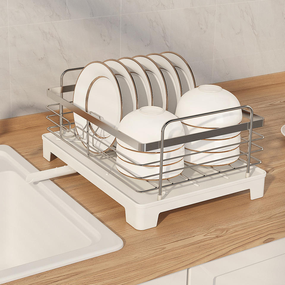 Single-Layer Metal Kitchen Sink Rack Multi-Functional Tabletop Drain ...