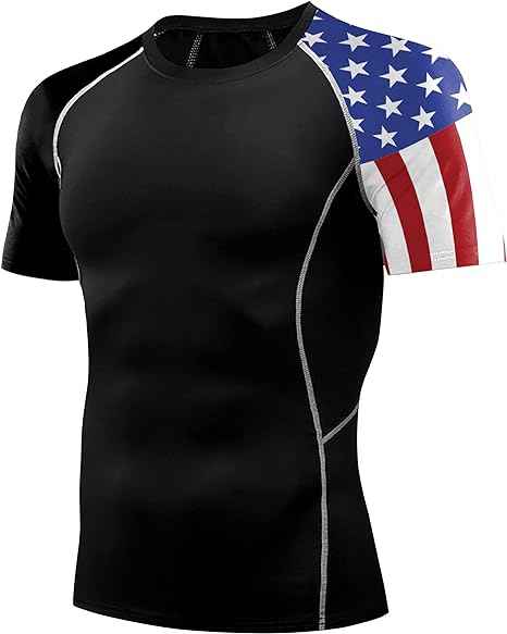 American Flag logo Rash Guard for Men Custom Printed Rashgurad Bjj 2024 ...