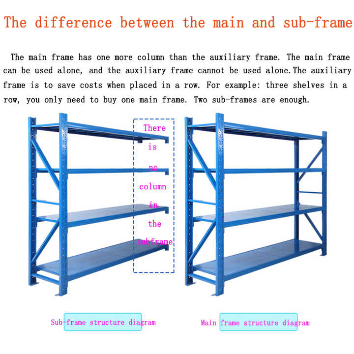 Low Price Racking Adjustable Metal Boltless Shelf and Racks Warehouse ...