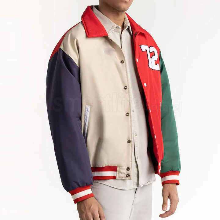 High Quality Men's Letterman Jacket Custom Designed Quick Dry Street ...