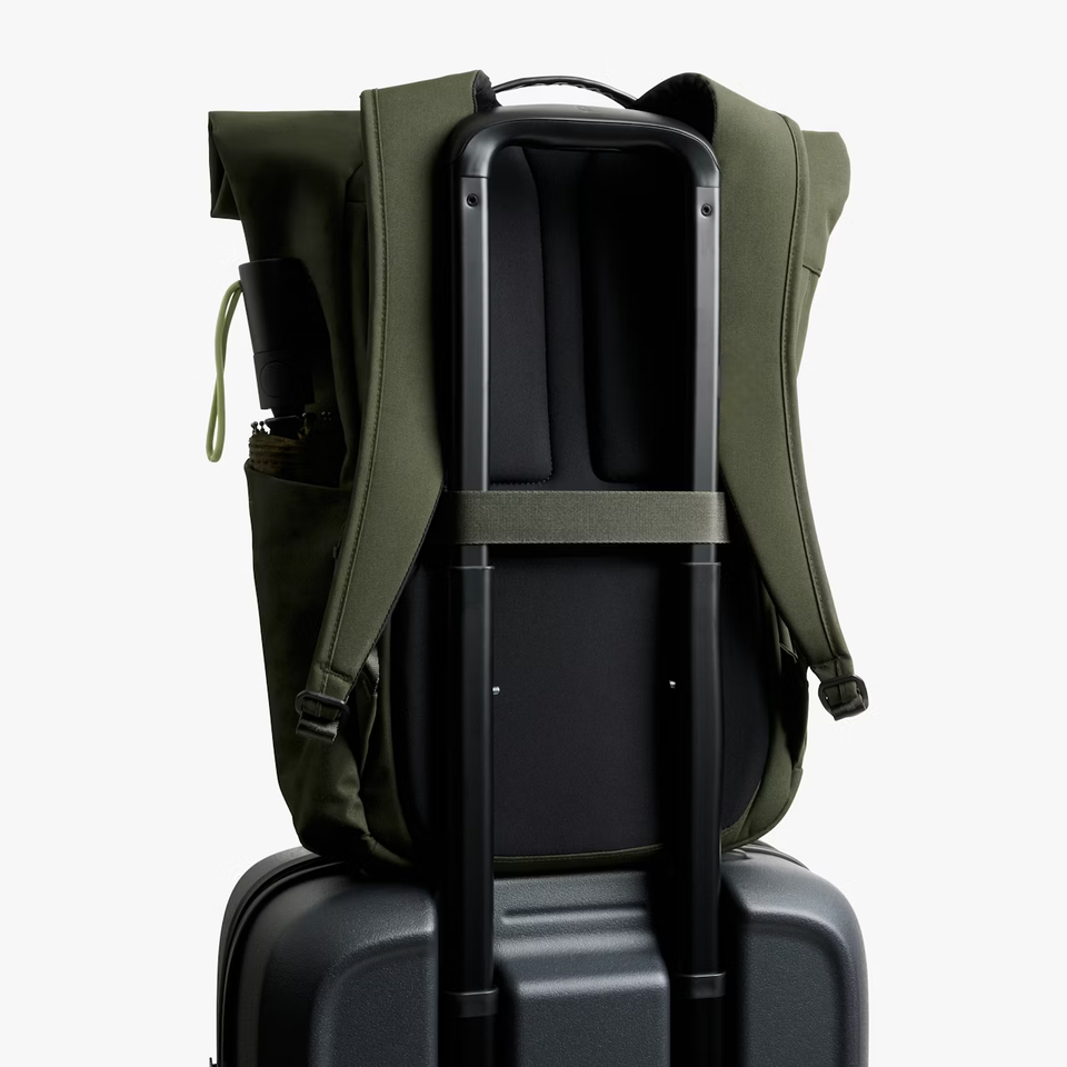 20-39 Litre Capacity Roll Top Backpack with Soft Handle Interior Zipper ...