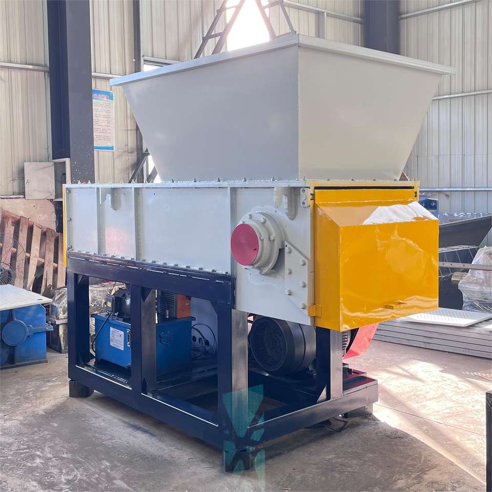 Heavy Duty Single Shaft Shredder for Large Volume Rubber Tires and ...
