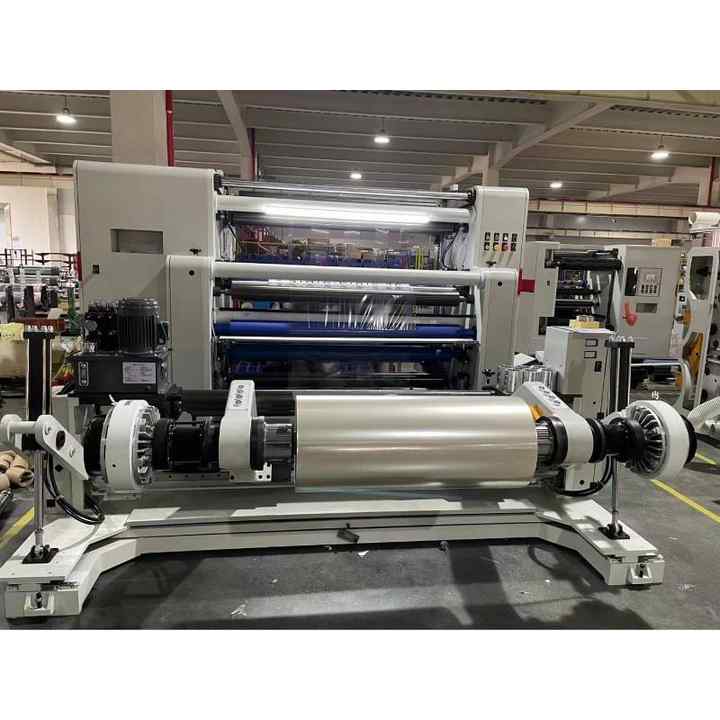 Hightop FQA 1600 PET Plastic Film Jumbo Reel Slitter Rewinder 600mm Rewind Diameter 1600 ...