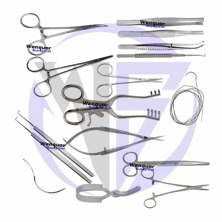 16/Pcs Cardiovascular and Vascular Surgical Set Heart & Artery Surgery ...