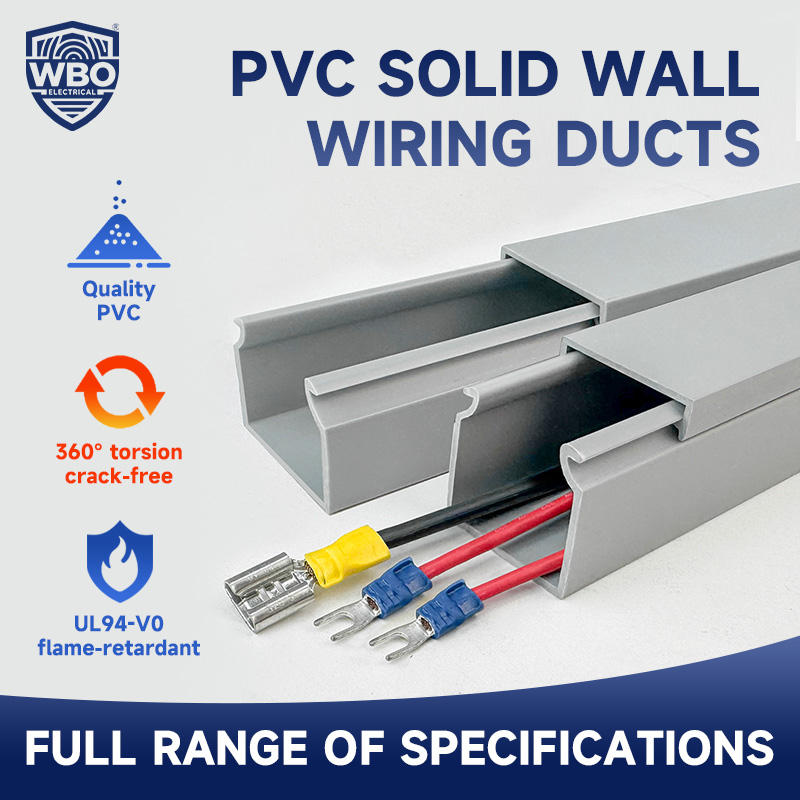 PVC Wiring Duct Slotted Cable Trunking Wire Cable Raceway Electrical ...