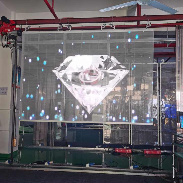 60% Transparency High Resolution Transparent Digital Led Screen Panel ...