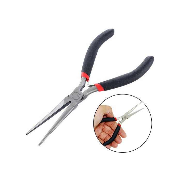 150mm Mini Pliers Stainless Steel Round Flat Long Nose Bent Nose Pliers ...