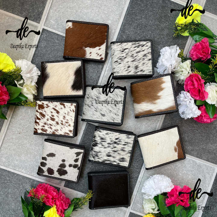 New Design Leather Wallet Animal Cowhide Leather Print Men's Wallet ...