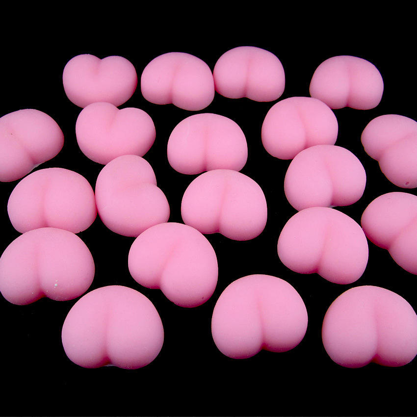 Butt-Shaped Squishy Stress Relief Toy, Soft Rubber Squeeze Doll, Car ...