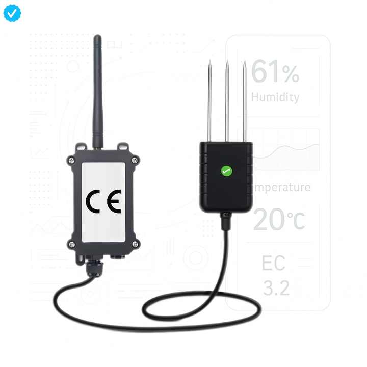 LoRaWan IoT Agriculture Professional NPK PH EC Moisture Temperature Smart Agriculture Monitoring ...