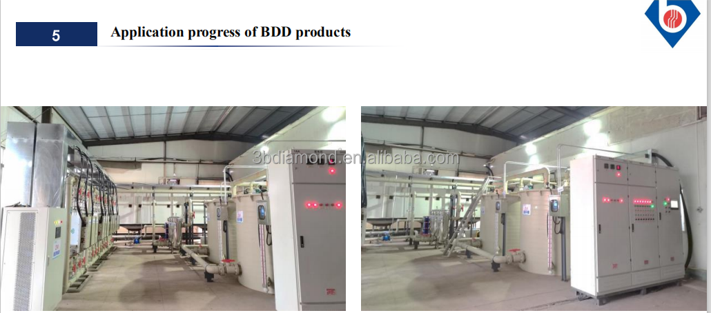 Boron-doped Diamond Electrodes for Advanced Wastewater Treatment