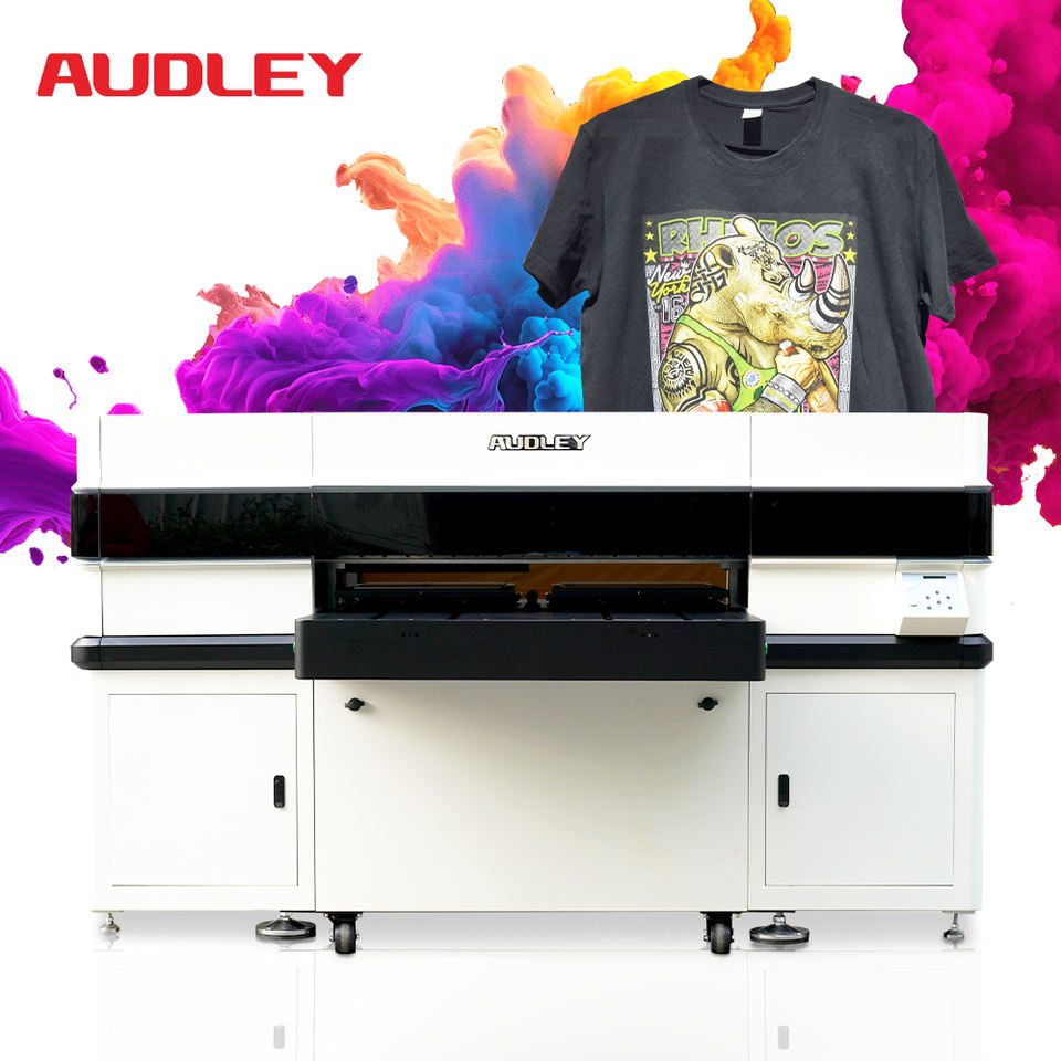 9-Color Digital DTG Flatbed Inkjet Printer Direct White Pigment Ink for ...
