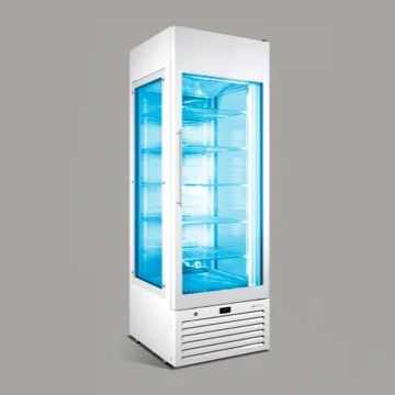 FRAMEC 3 Sides Upright Glass Display Pastry Cooler Freezer Vertical ...
