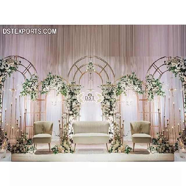 Western Wedding Reception Stage Decoration