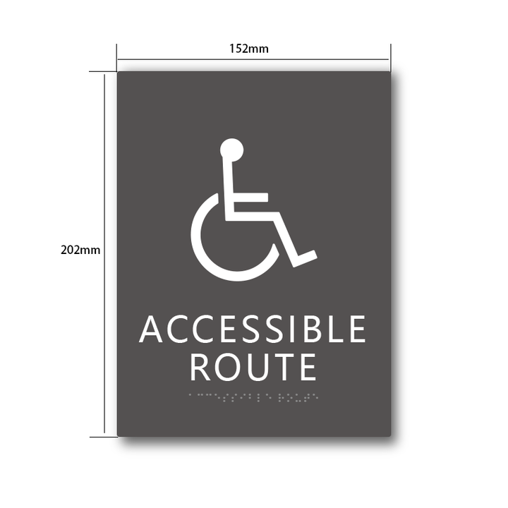 Cruise ada signage-Tactile Accessible route signage Blind-friendly ...