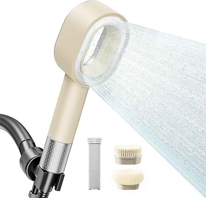 Handheld Showerhead with Carbon Fiber Filter - Improve Skin Health