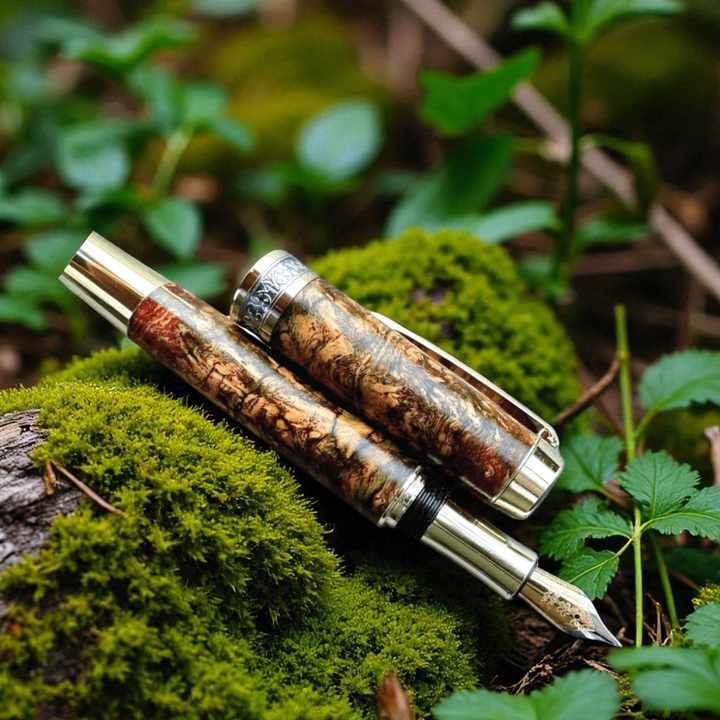 High Quality Handmade Stabilized Wood Fountain Pen for Professional ...