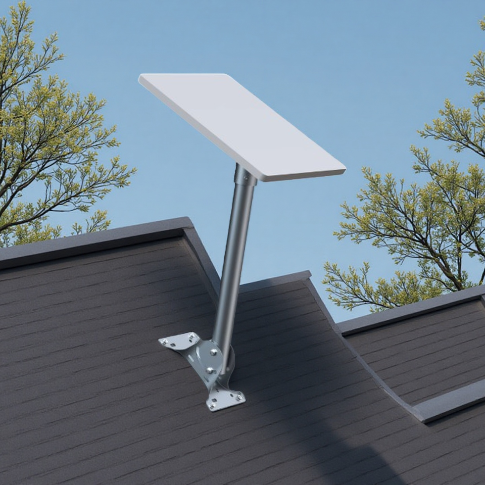 Pitched-Roof Mount Stand for Starlink Gen3 V4 (Model V4-Roof)-Metal ...