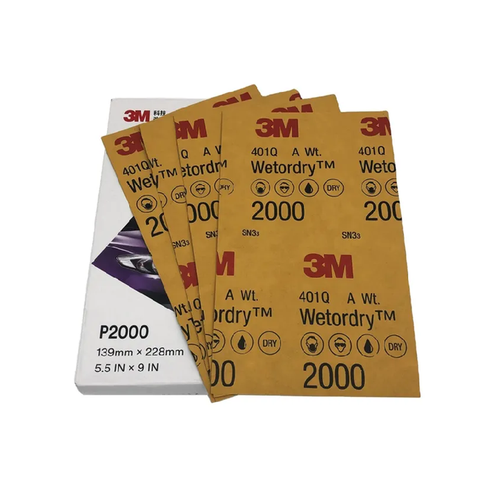 3M Wetordry 02044 401Q Abrasive Sheet - 1500 Grit Silicon Carbide