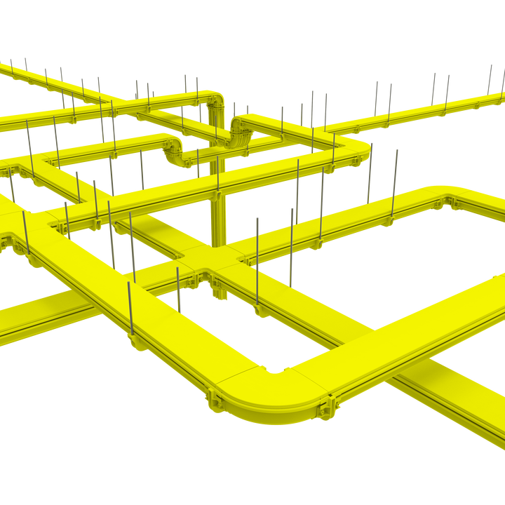 200 mm PVC Cable Tray Data Center Horizontal Return Fiber Channel ...