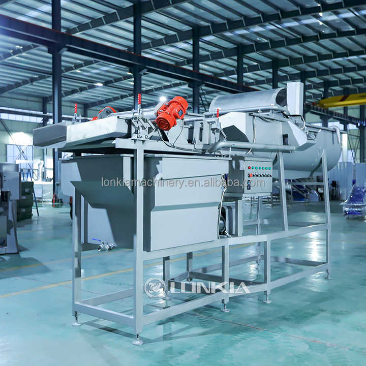 Automatic Industrial Salad Washing Cutting Drying Line Fruit Vegetable ...