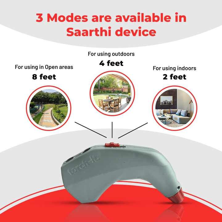 Saarthi Smart Cane Assistive Mobility Stick for Visually Impaired with ...