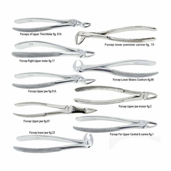 Tooth Extraction Forceps Set Ergonomic Design and Superior Grip for ...