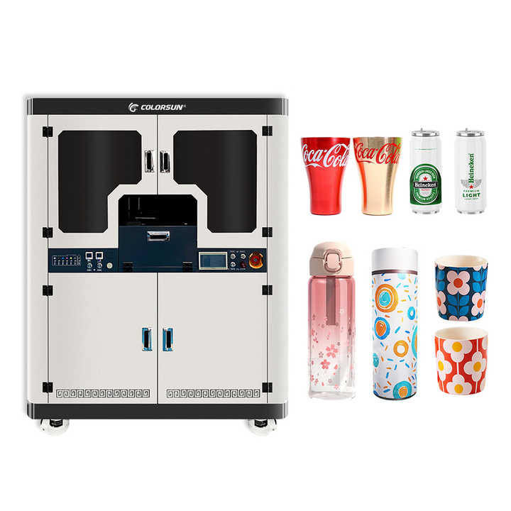 High Quality Printer - 360 Round Aluminum Cans UV Printing